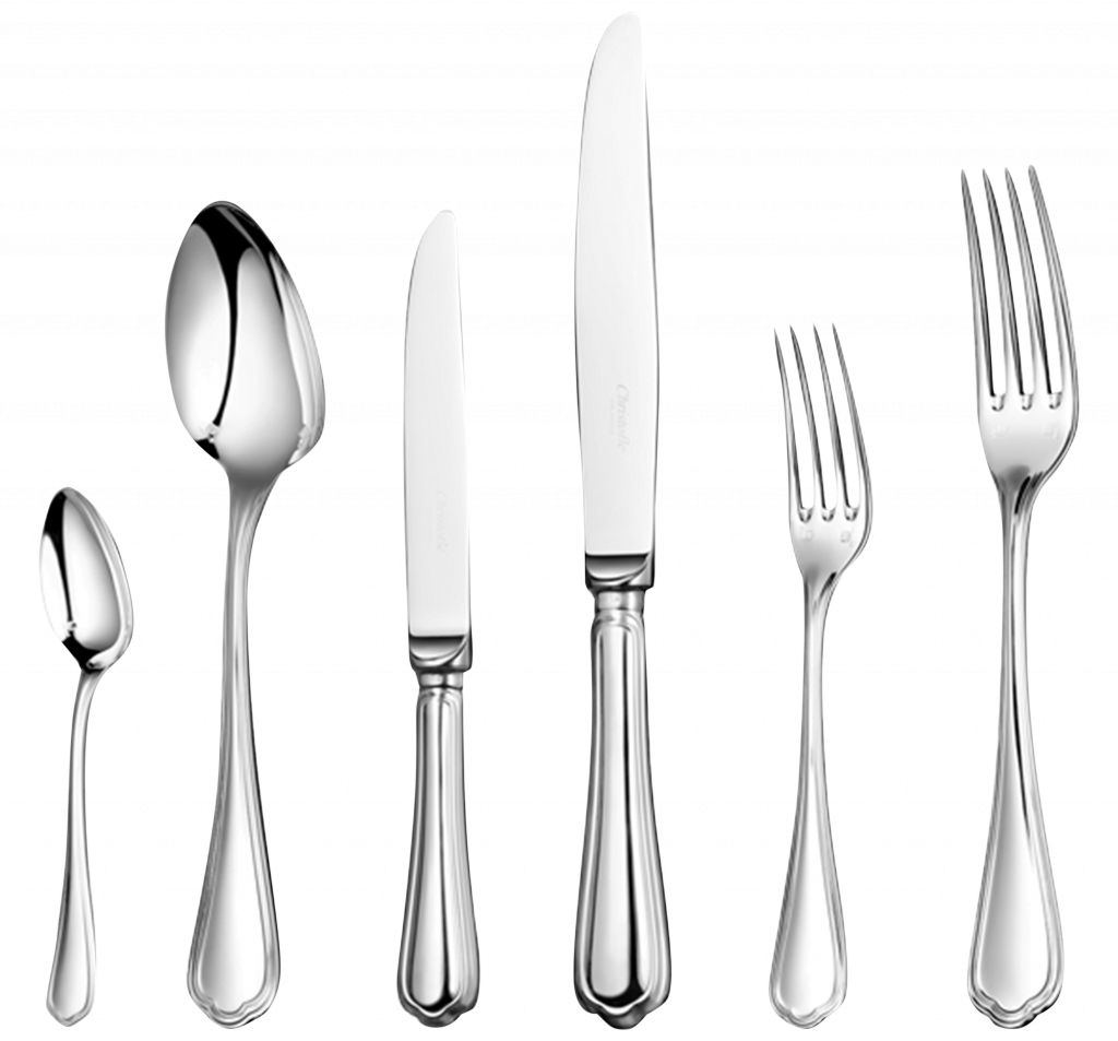 SPATOURS 36-Piece Silver Plated Flatware Set for 6 people with Chest ...