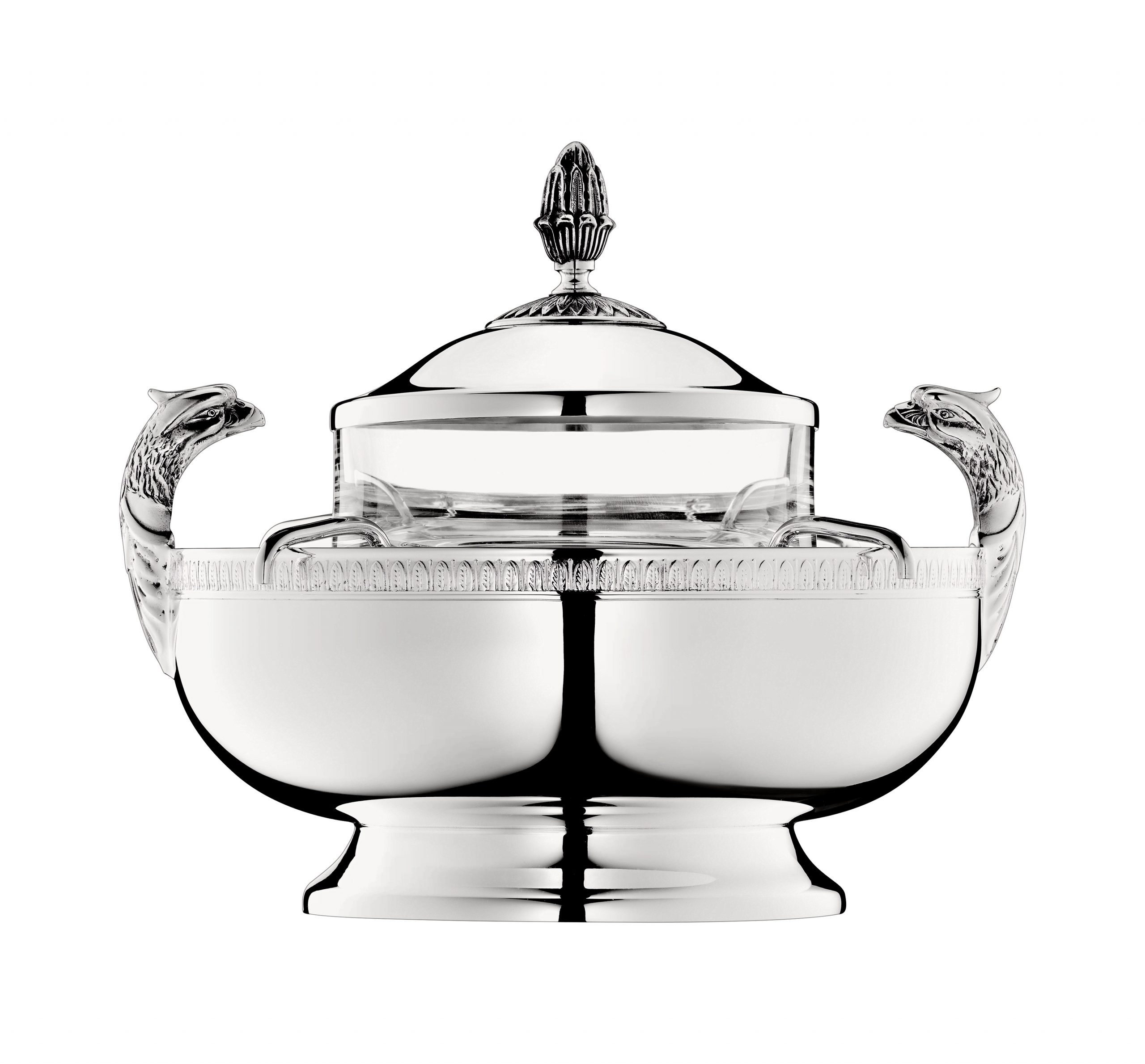 MALMAISON Silver-Plated Caviar Serving Set ø: 17cm - Christhellas