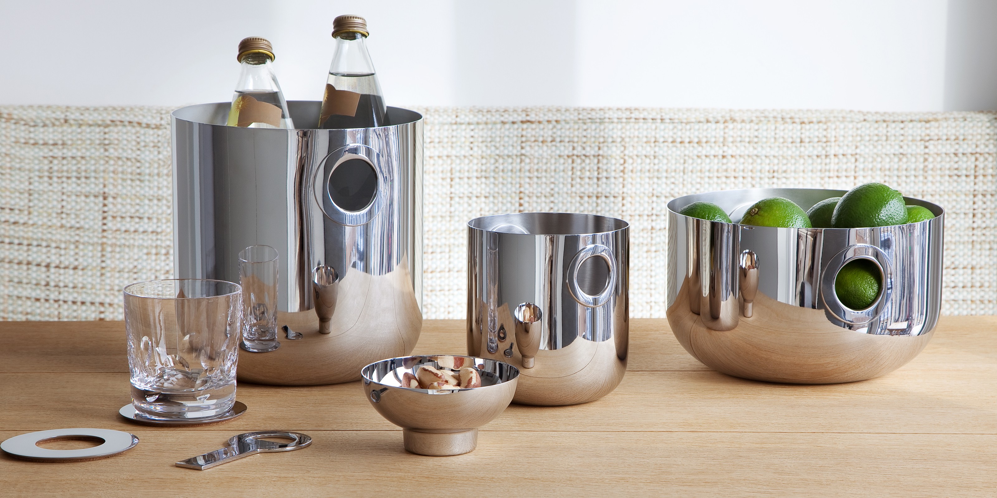 OH Stainless Steel Champagne Cooler Bucket 21,2x20cm - Christ Hellas