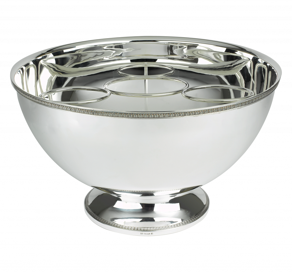 MALMAISON Silver-Plated Punch Bowl with Rings - Christhellas