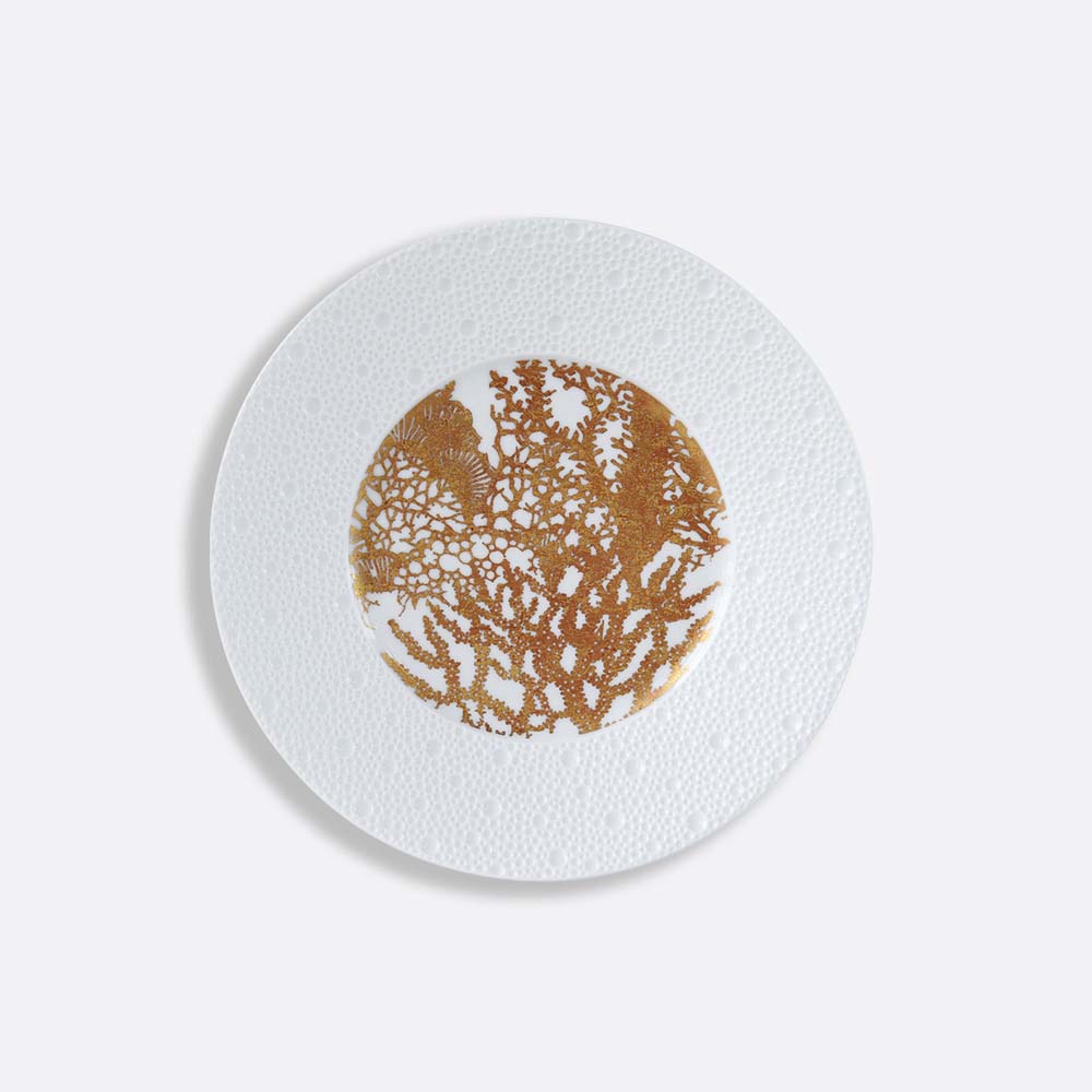ÉCUME MORDORÉ Naïade plate 21 cm - Christhellas