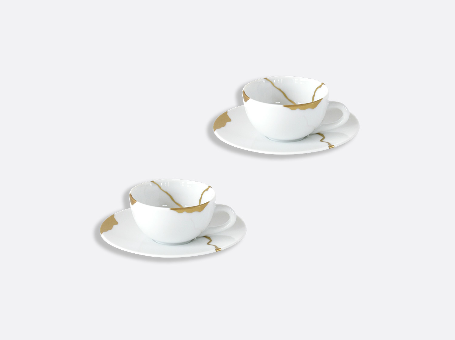 KINTSUGI-SARKIS Coffee Cup & Saucer - Set of 2 - Christhellas