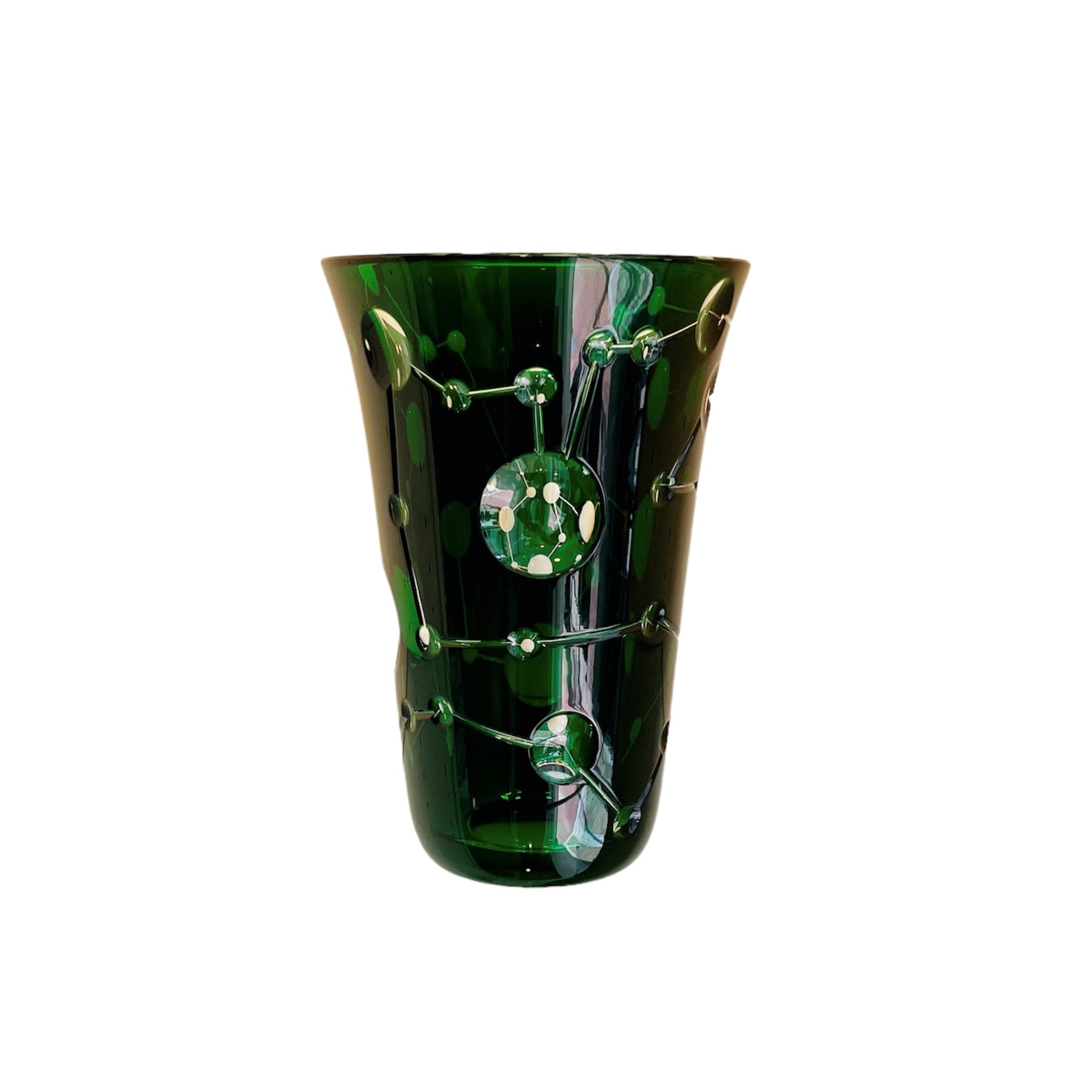 COMETE Crystal Vase - Green - Christhellas